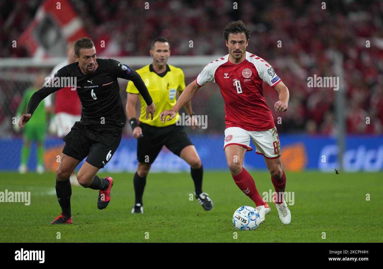 Thomas Delaney of Denmark during Denmark against Austria, World Cup ...