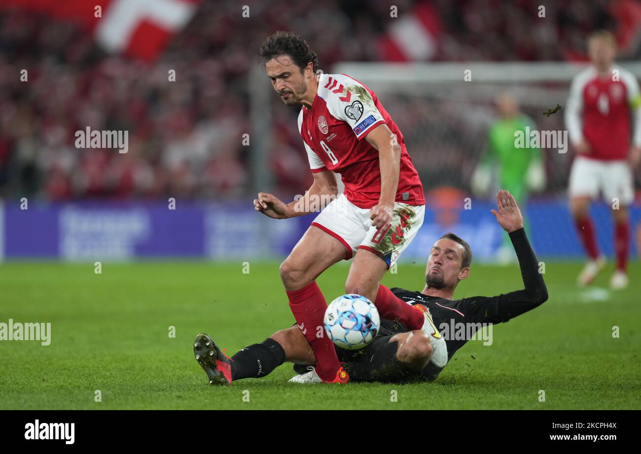 Thomas Delaney of Denmark during Denmark against Austria, World Cup ...