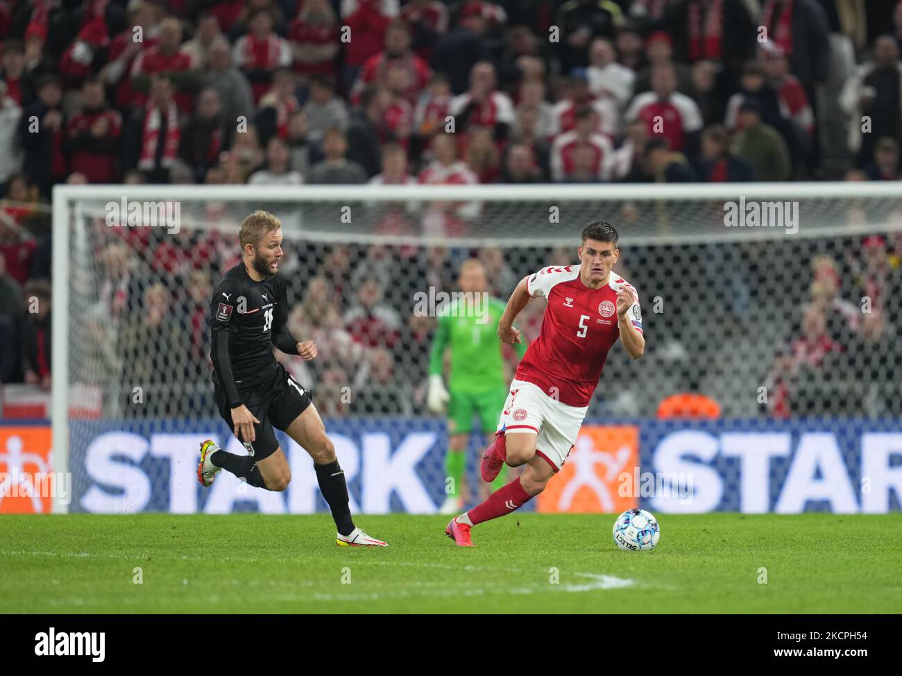 Joakim Maehle of Denmark during Denmark against Austria, World Cup ...