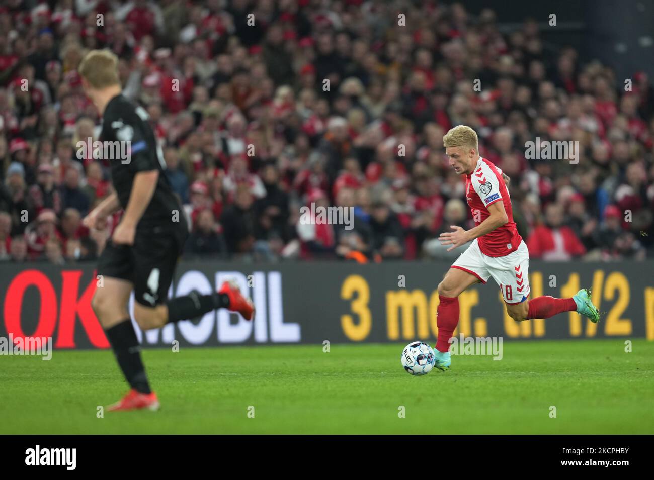 Daniel Wass of Denmark during Denmark against Austria, World Cup ...