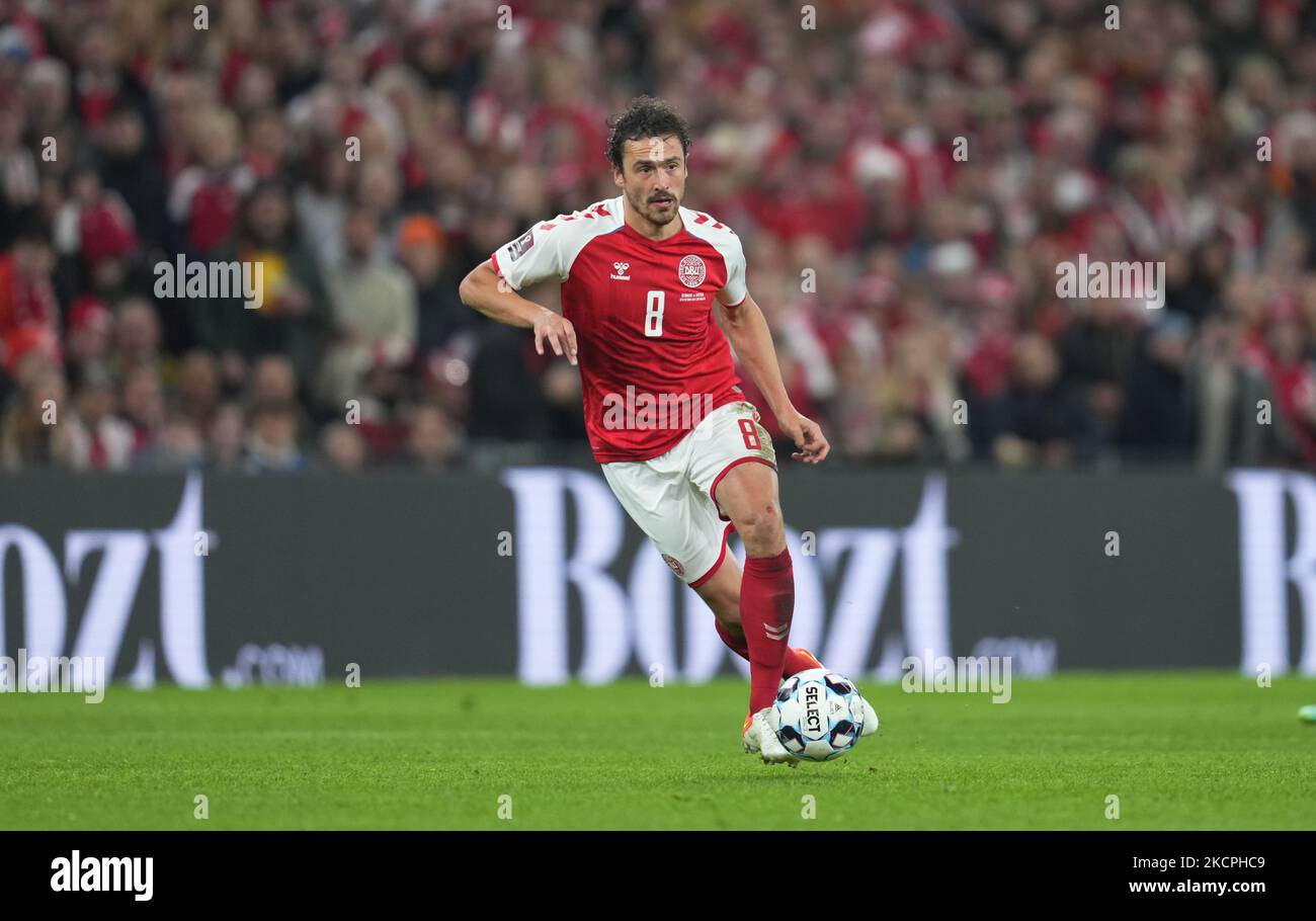 Thomas Delaney of Denmark during Denmark against Austria, World Cup ...