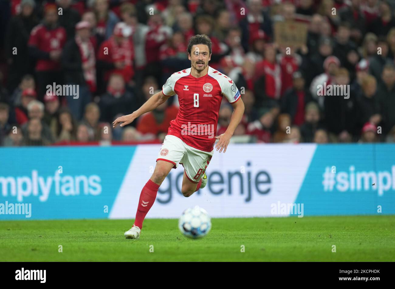 Thomas Delaney of Denmark during Denmark against Austria, World Cup ...