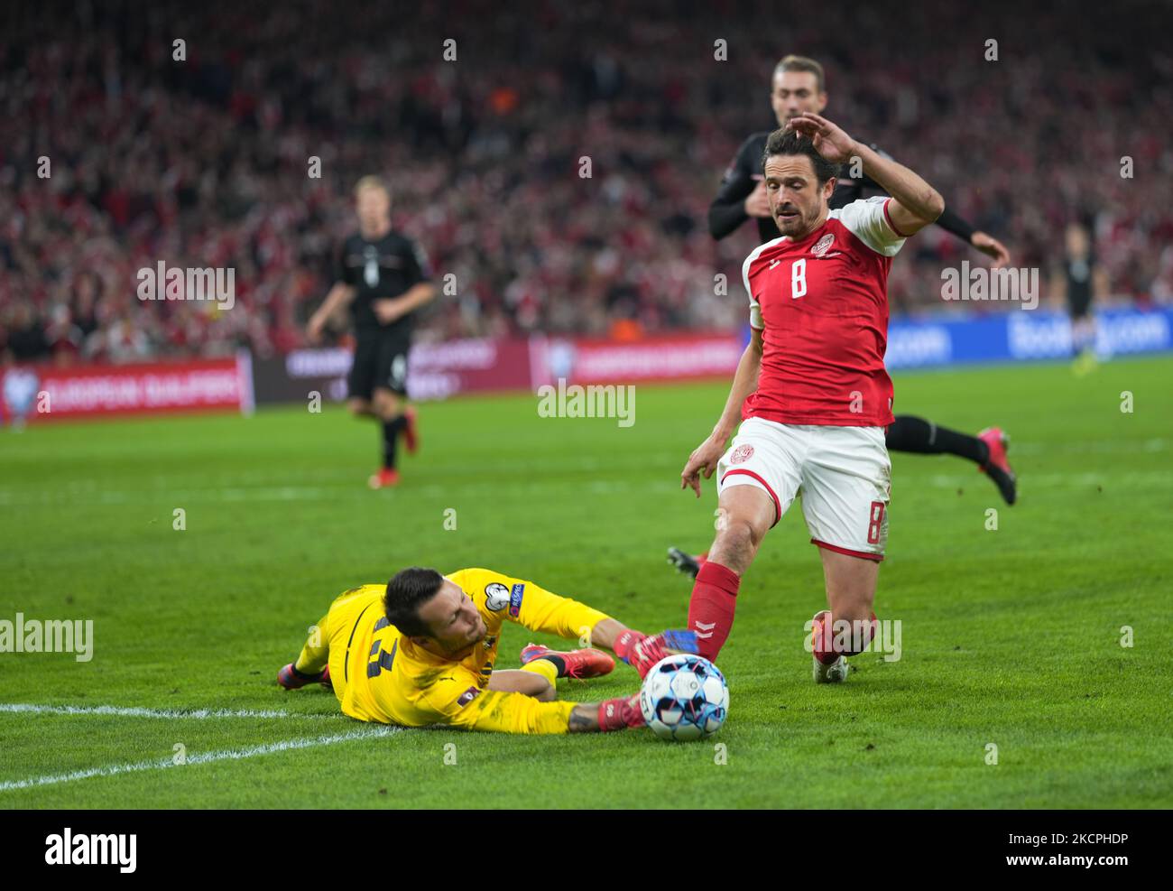 Thomas Delaney of Denmark during Denmark against Austria, World Cup ...