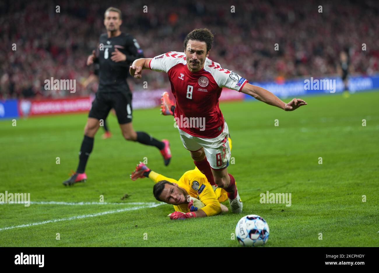 Thomas Delaney of Denmark during Denmark against Austria, World Cup ...