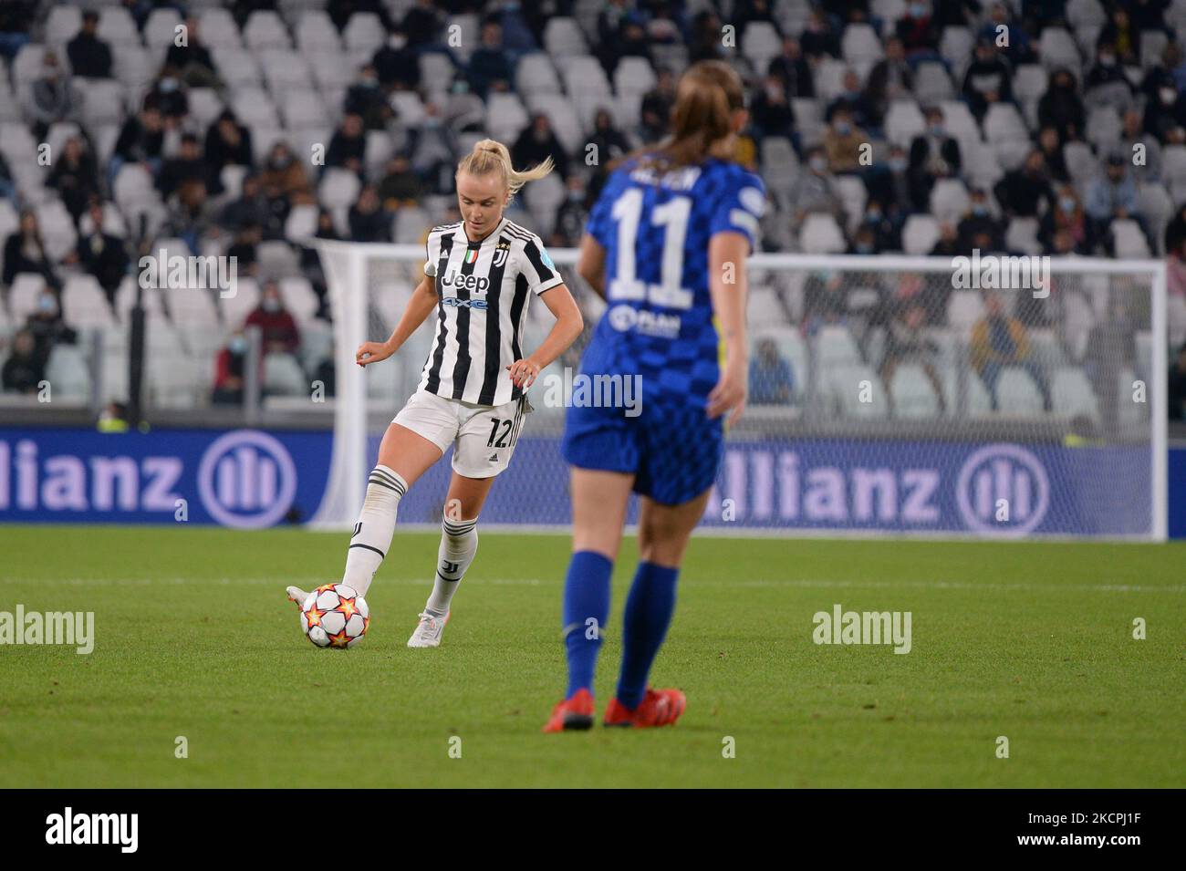 Matilde Lundorf Skovsen of Juventus during the Group A - UEFA Women's ...