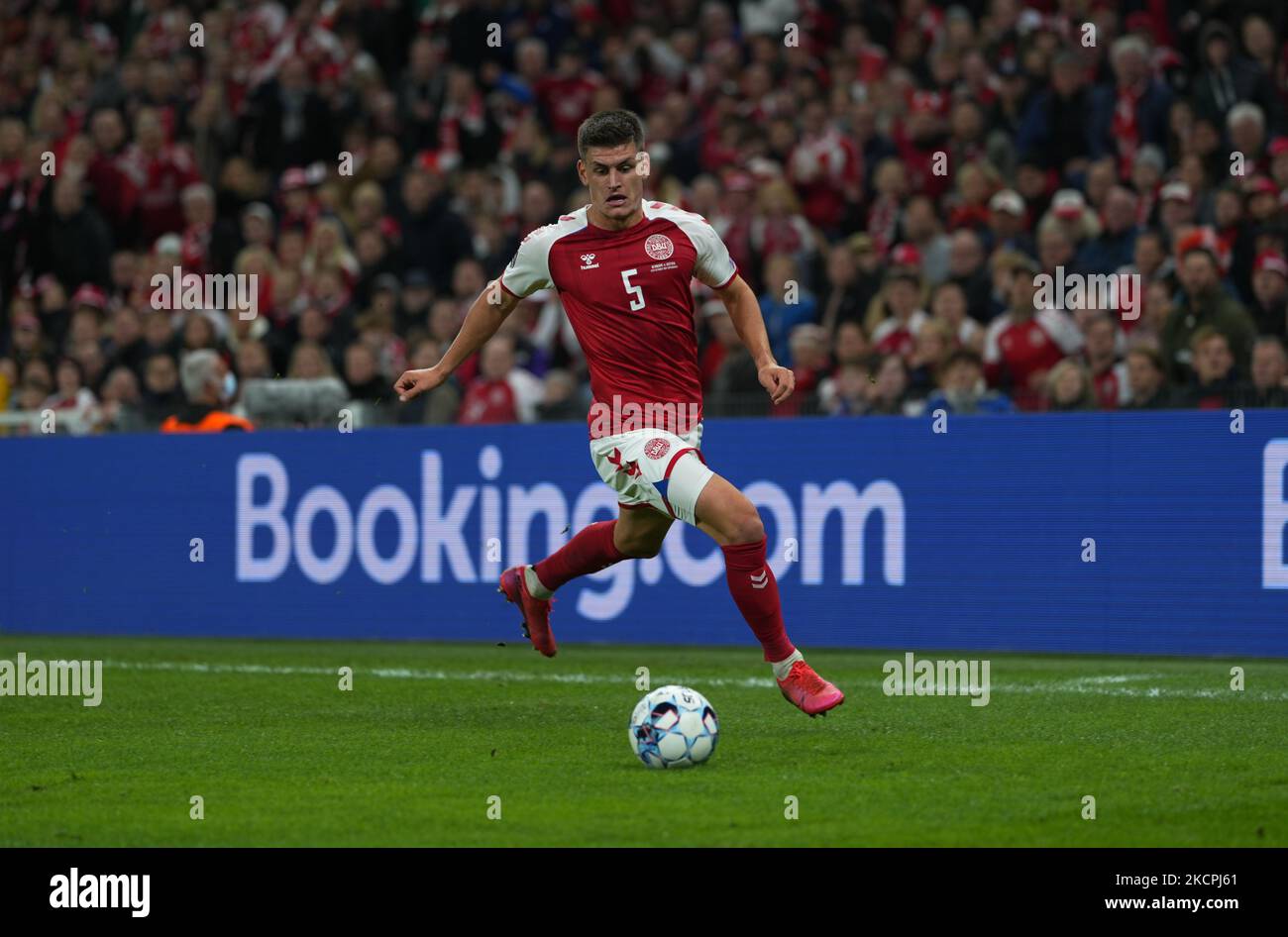 Joakim Maehle of Denmark during Denmark against Austria, World Cup ...