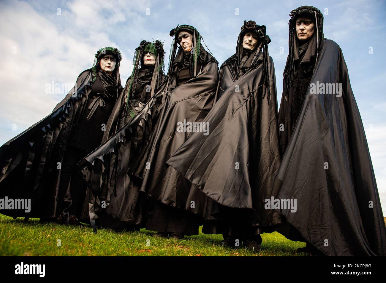 The Black Rebels from Extinction Rebellion are performing, before the ...