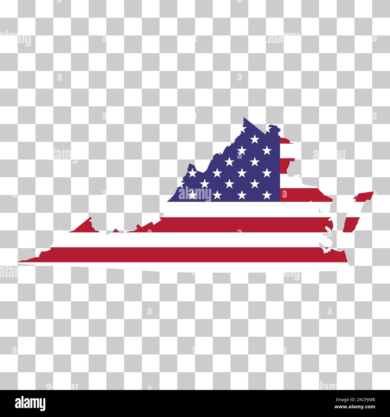 Virginia map shape, united states of america. Flat concept icon symbol ...