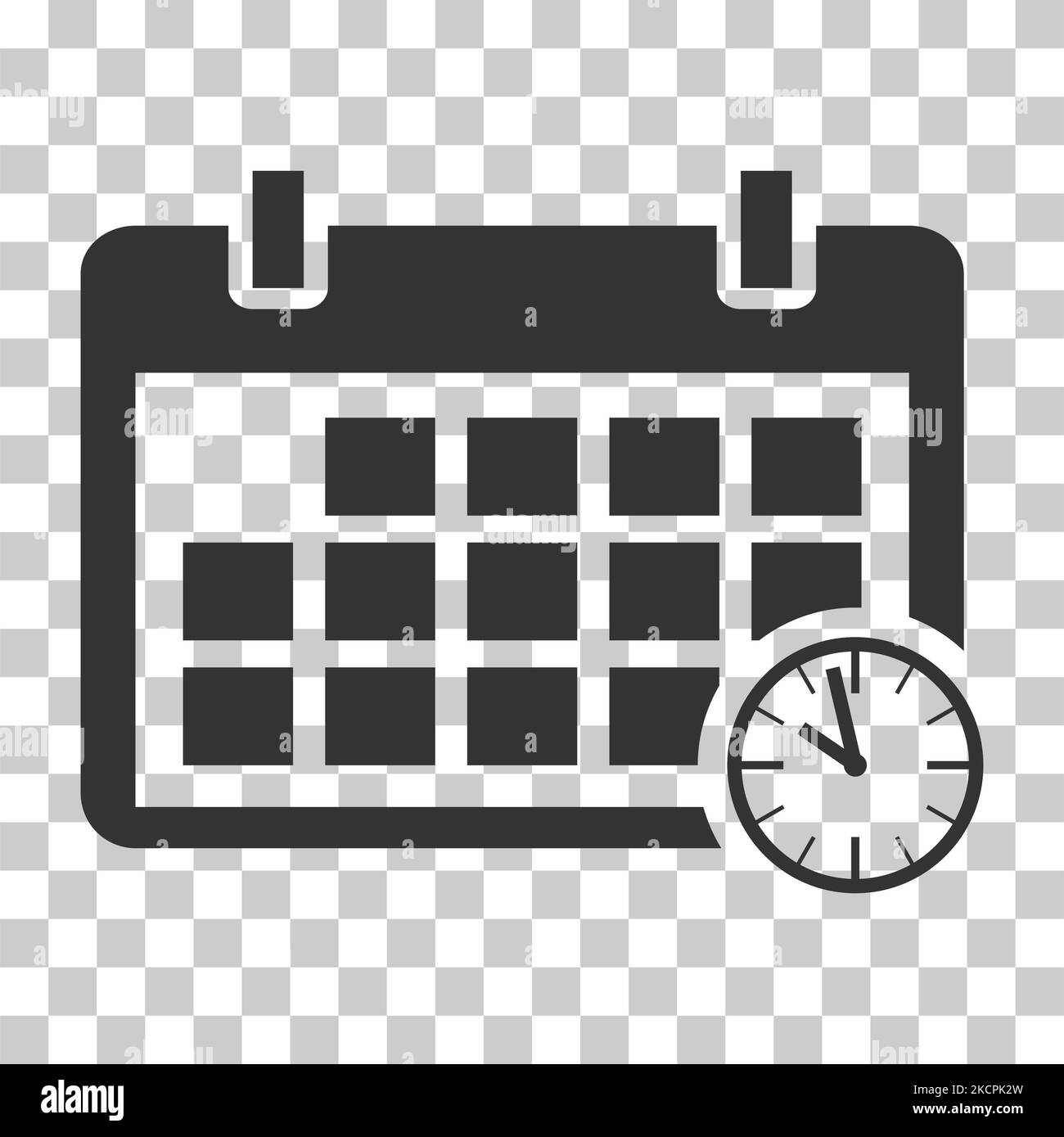 Calendar icon date day time symbol, event deadline organizer design ...