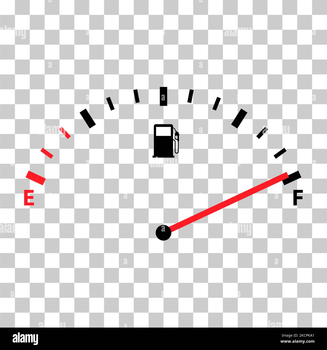Fuel car indicator icon, gauge petrol automobile meter symbol, control ...