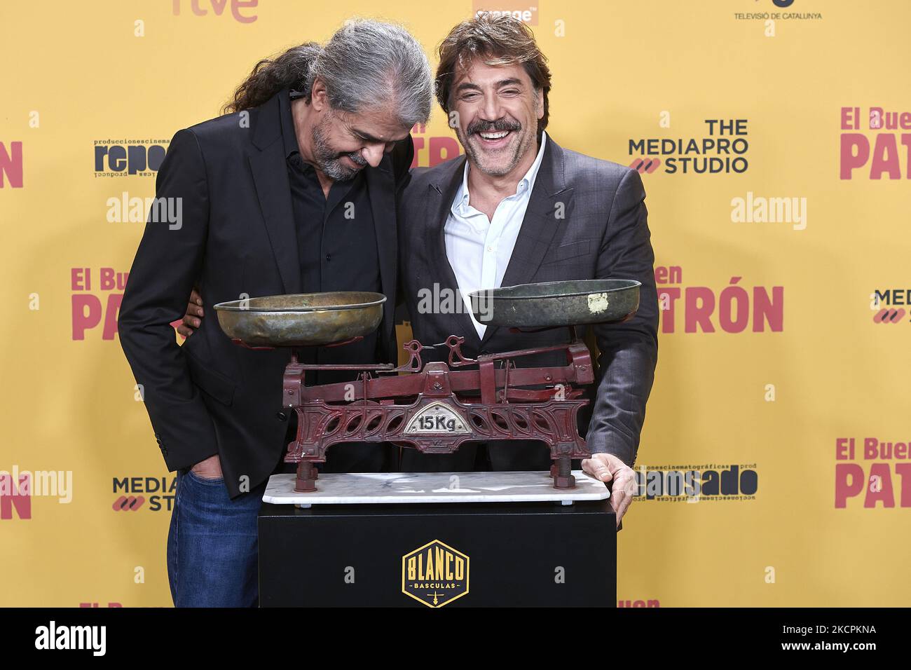 Fernando Leon de Aranoa, Javier Bardem attends the 'El buen patron ...