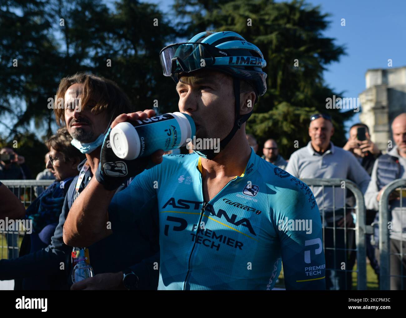 Alexey Lutsenko of Kazakhstan and Astana Team after winning the ...