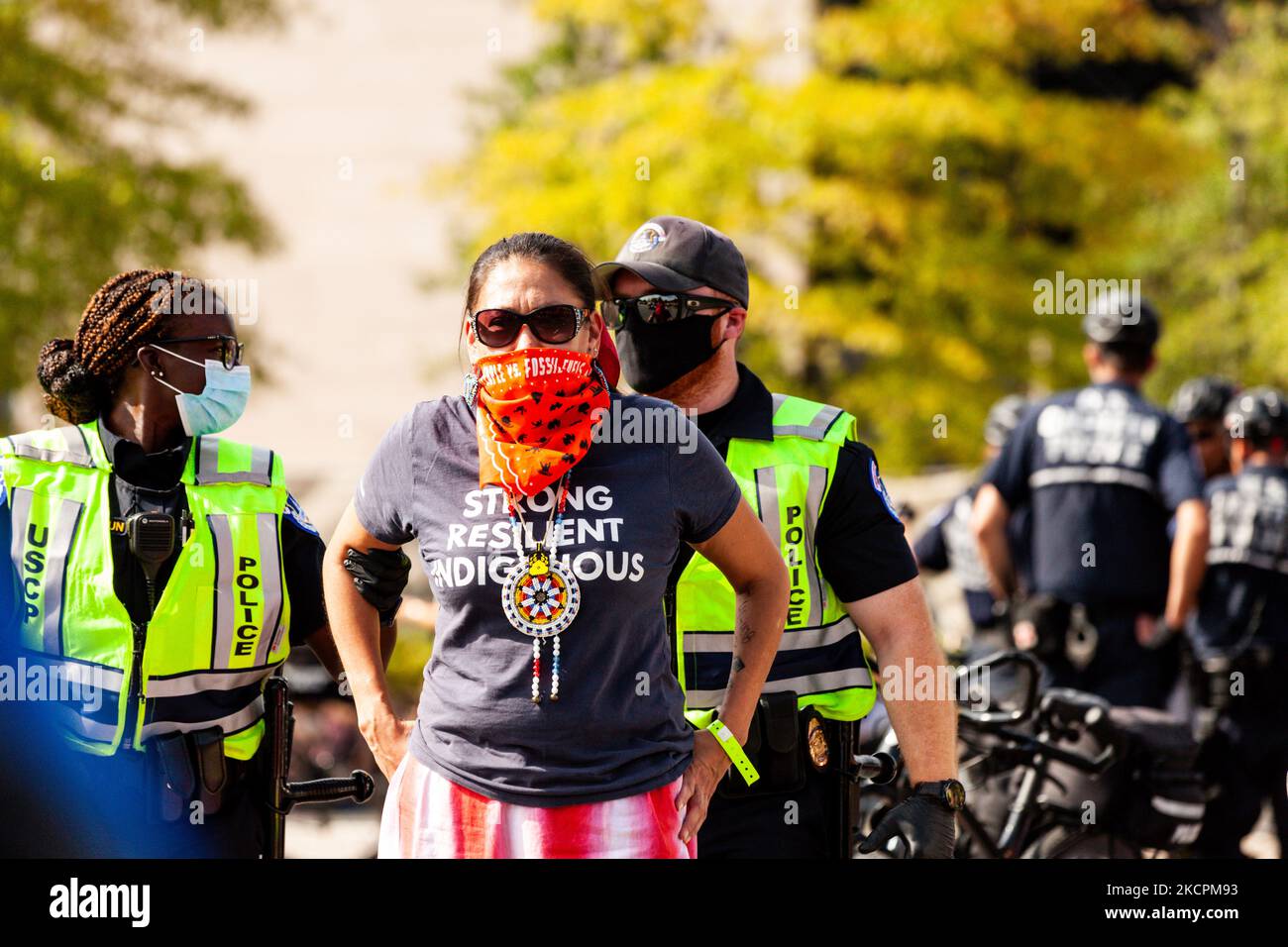 Native american led civil disobedience action hi-res stock photography ...