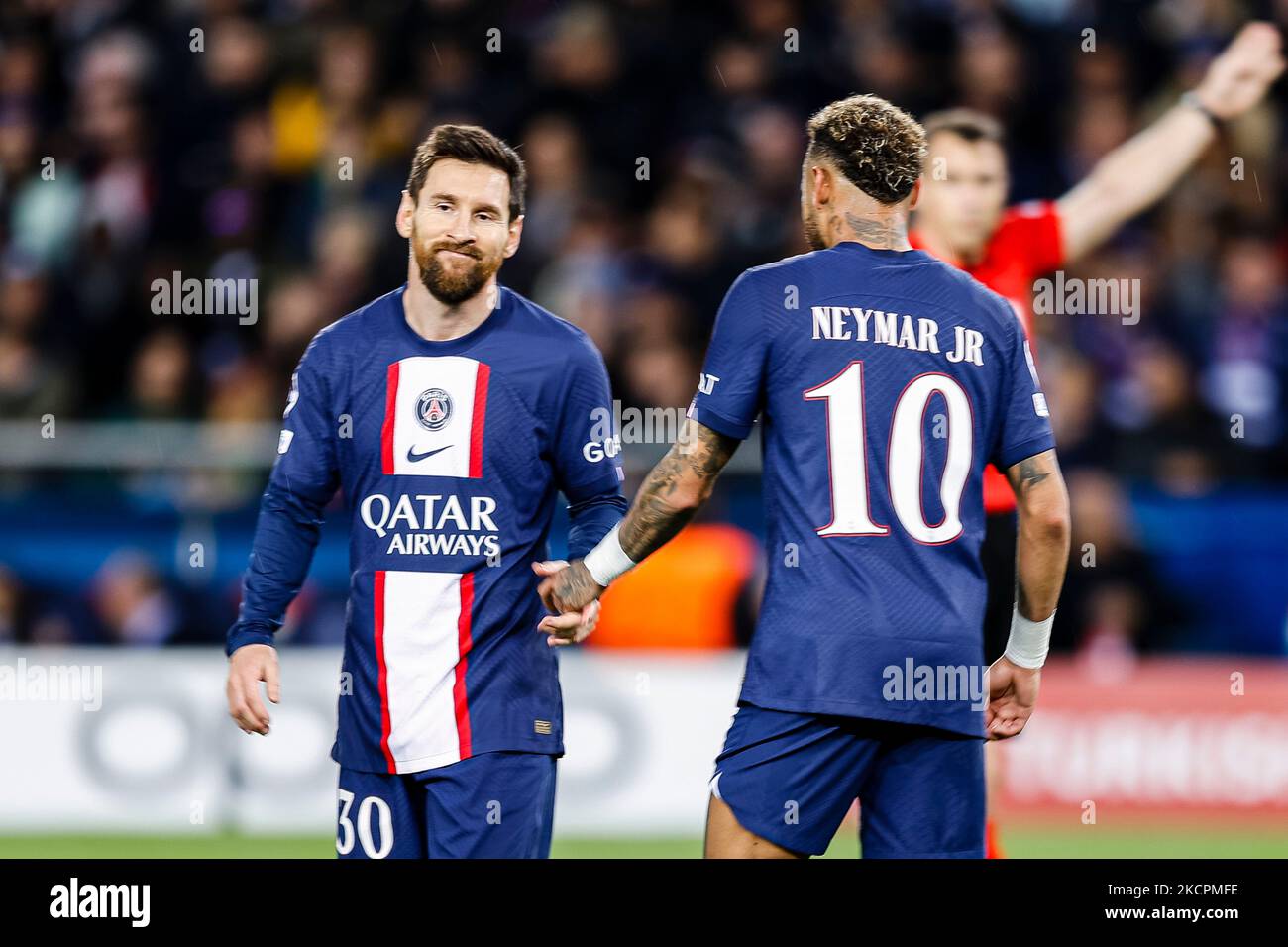 Paris, France - October 25: Neymar Junior of Paris Saint Germain (R ...