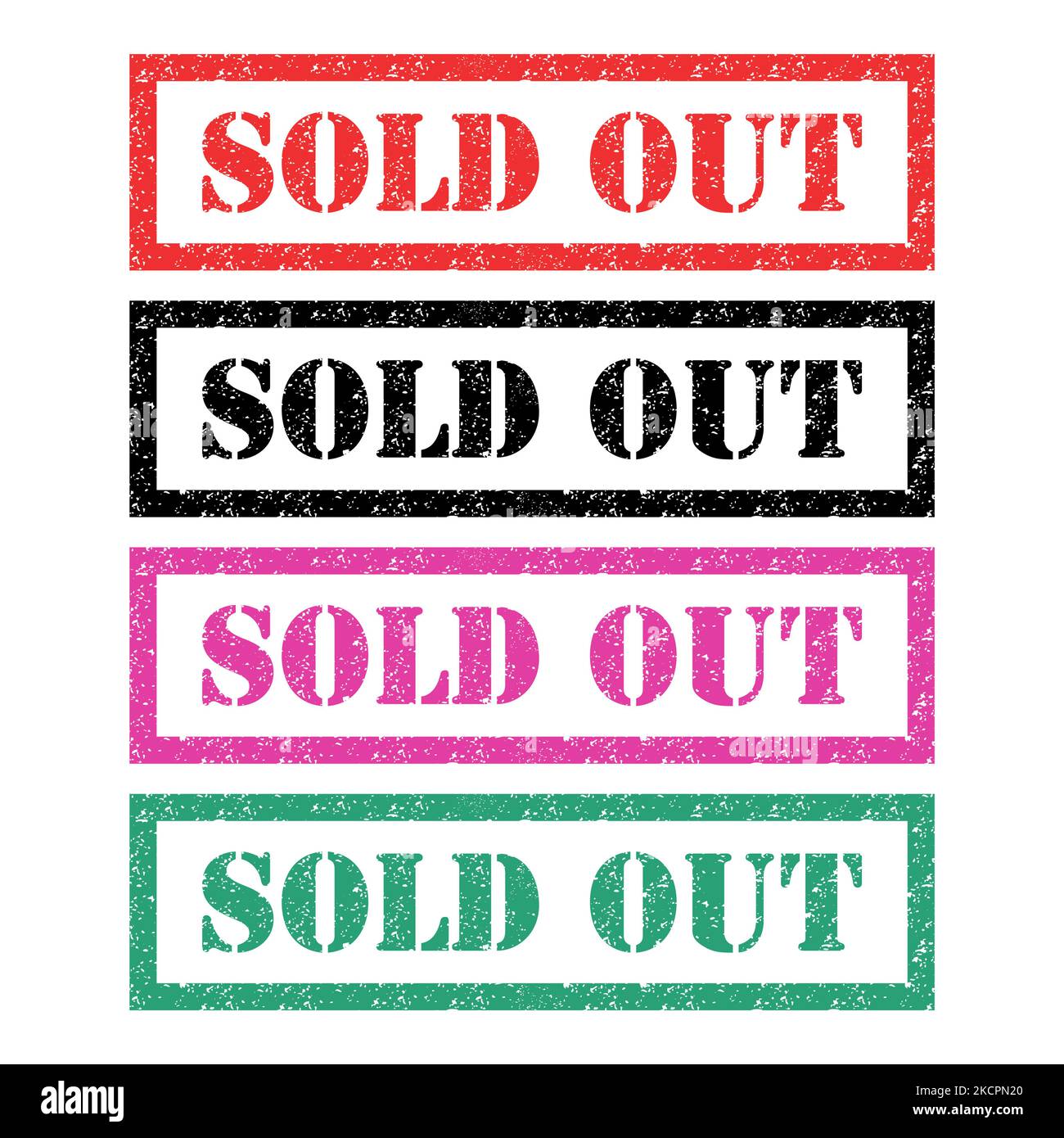 Set of Sold out stamp symbol, label sticker sign button, text banner ...