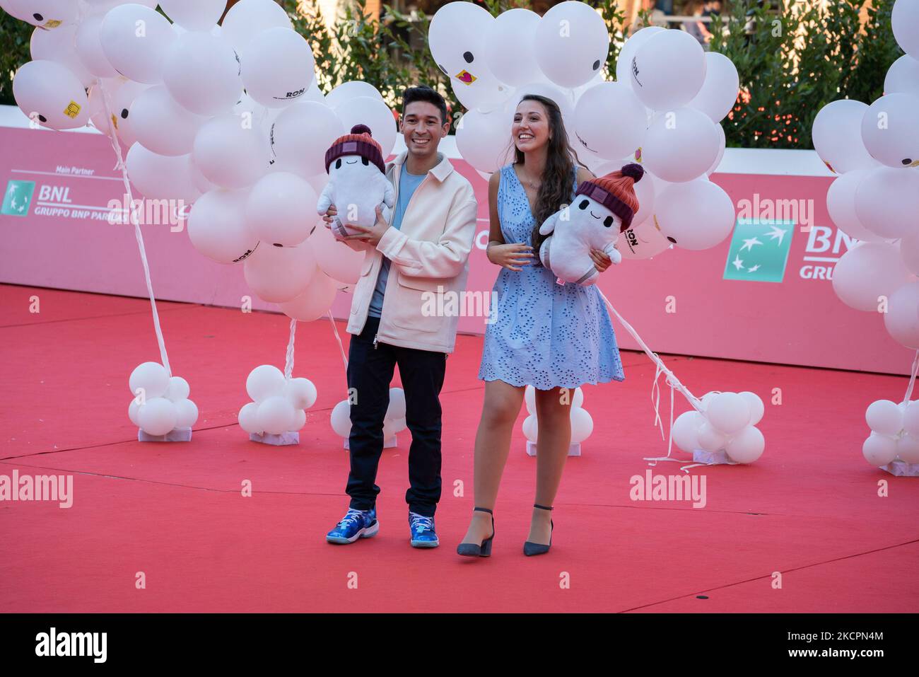 Erik Parisi and Dominick Alaimo of DinsiemE attends the red carpet of ...