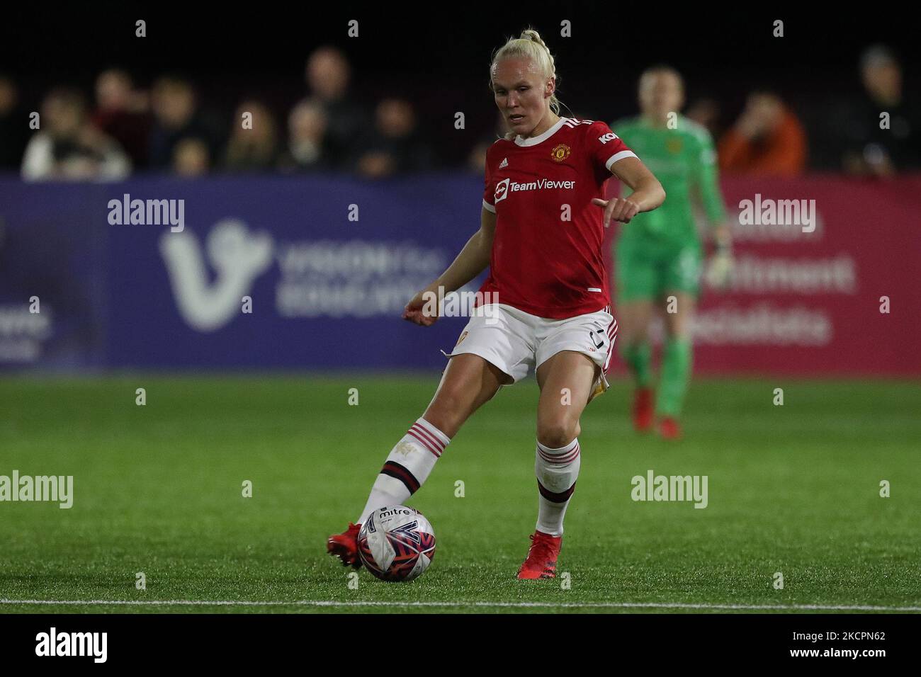 Manchester United Maria Thorisdottir during the FA Women's Continental ...