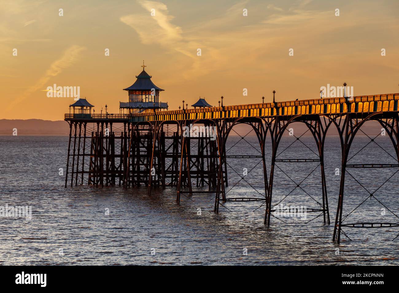 The Pier side panels catching the sunlight Stock Photo - Alamy
