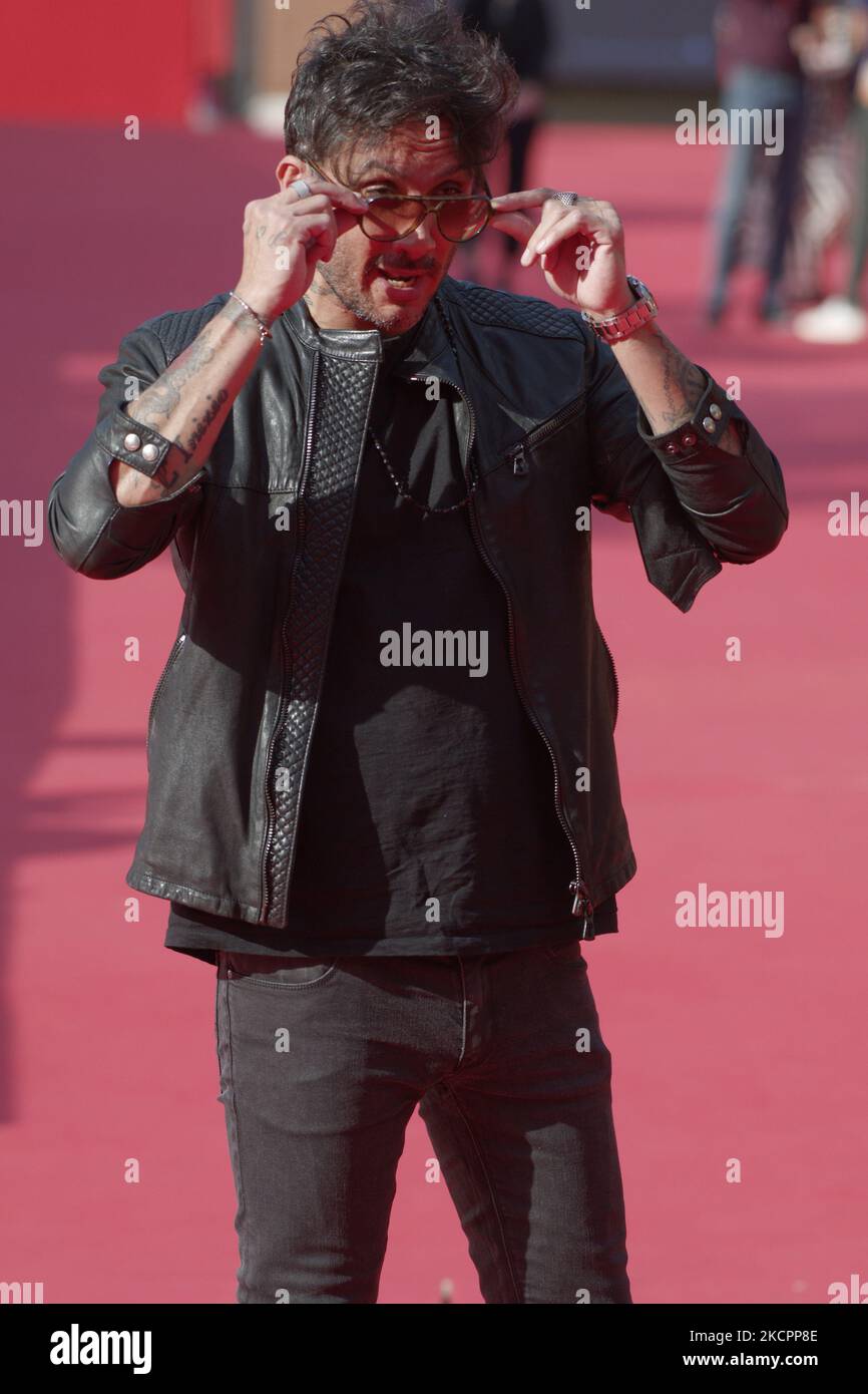 Fabrizio Moro attends the red carpet of the "Luciano Ligabue And ...