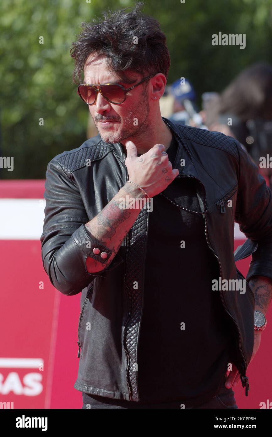 Fabrizio Moro attends the red carpet of the "Luciano Ligabue And ...