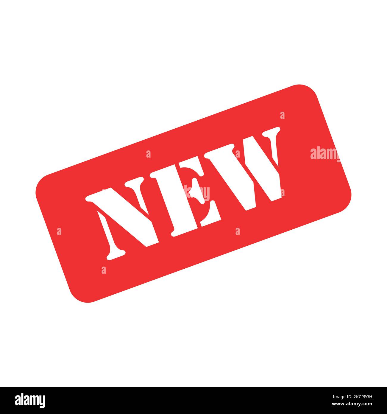 New stamp symbol, label sticker sign button, text banner vector ...