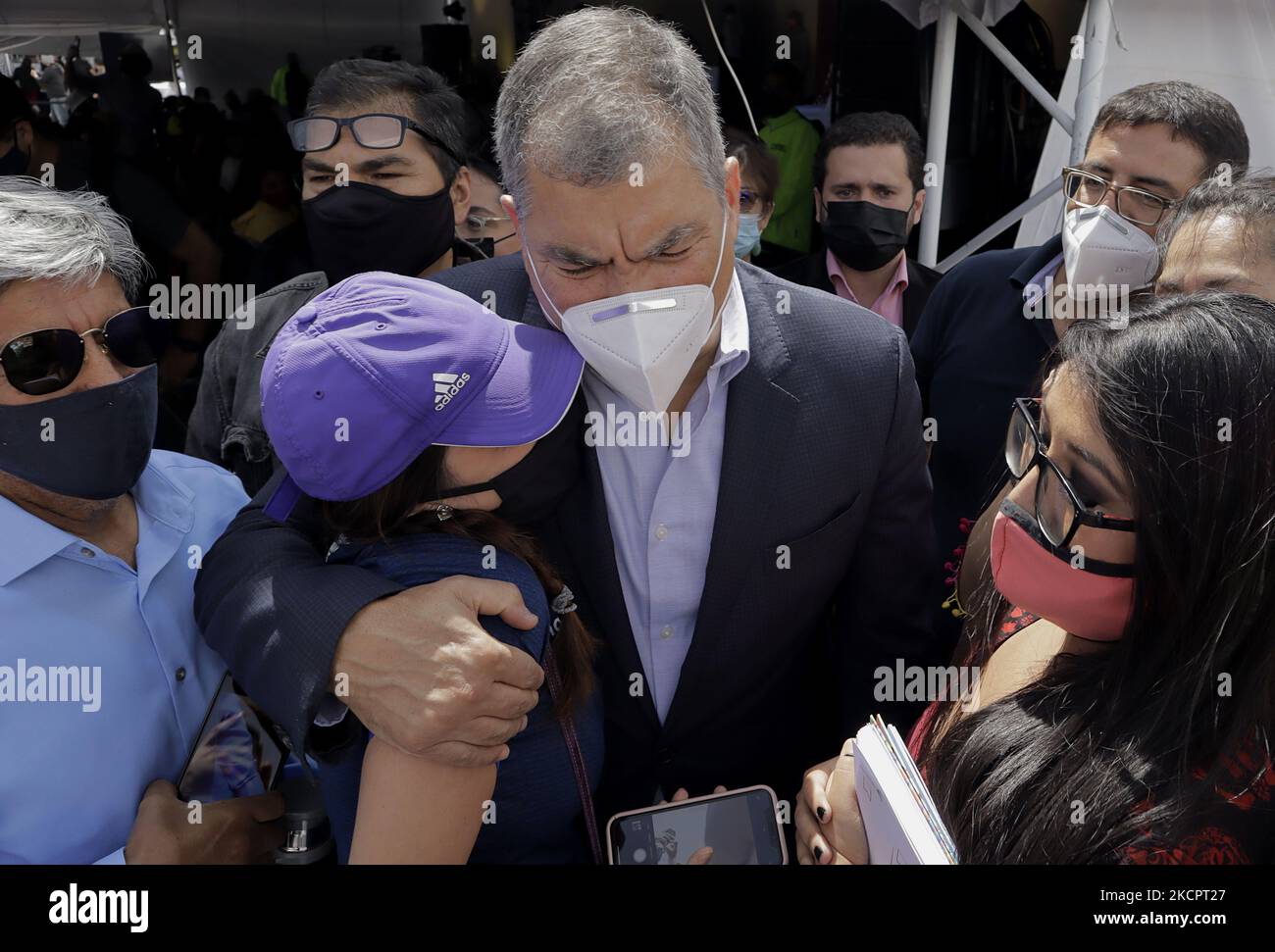Rafael Correa Delgado, former president of Ecuador (2007-2017), met ...