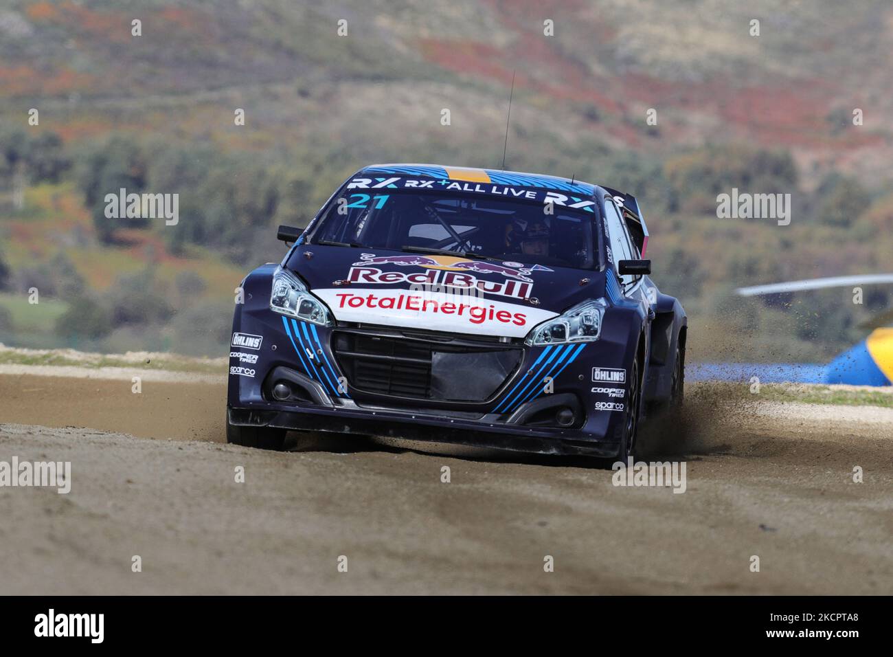 Timmy HANSEN (SWE) in Peugeot 208 of Hansen World RX Team in action ...