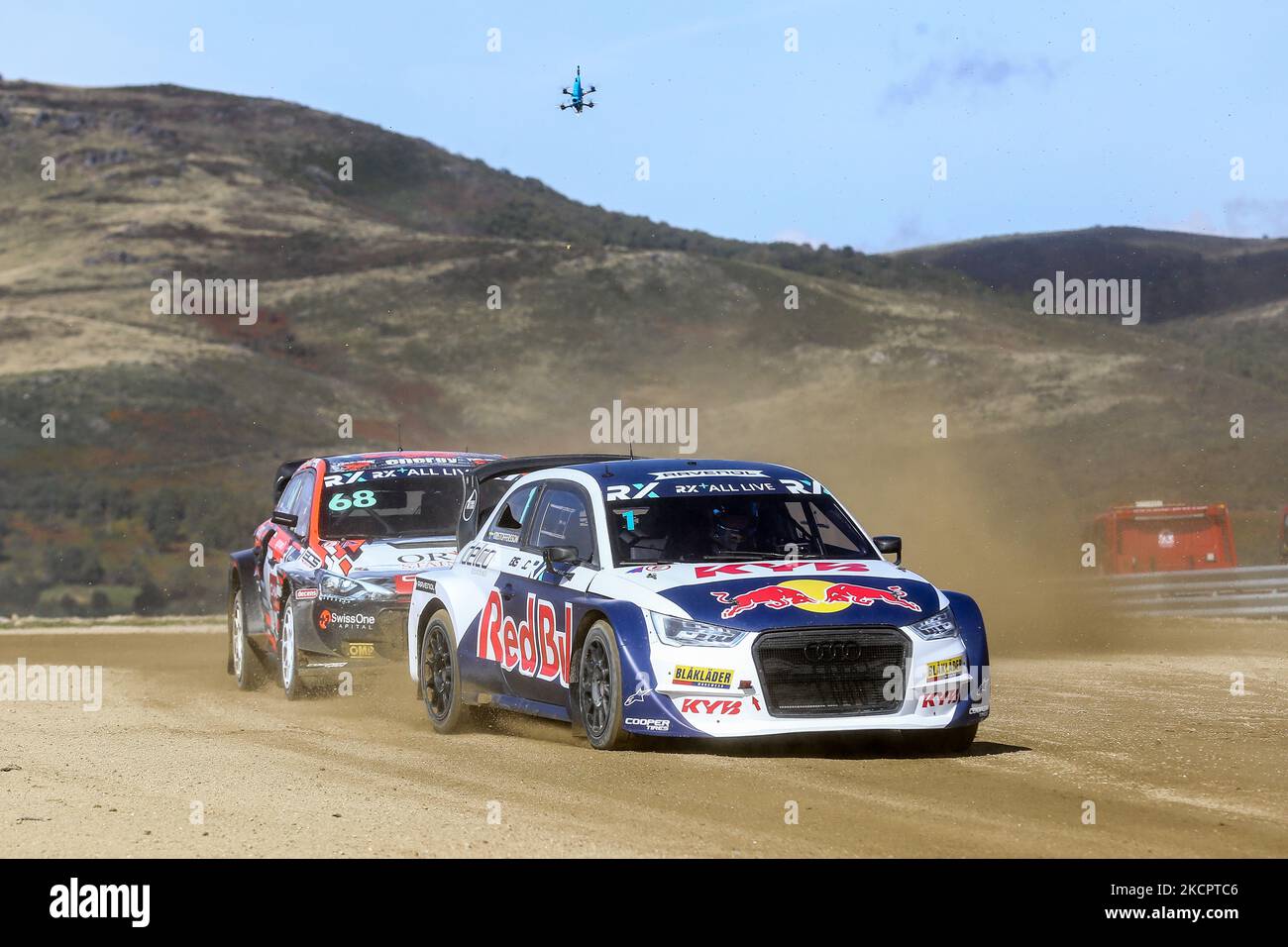 Johan KRISTOFFERSSON (SWE) in Audi S1 of KYB EKS JC (R) and Niclas ...