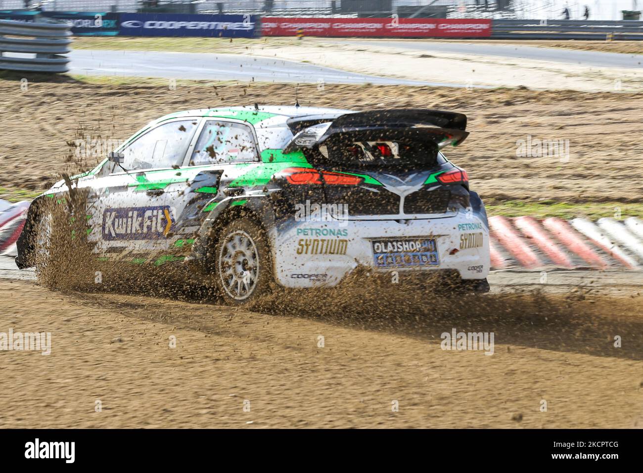 Krisztian SZABO (HUN) in Hyundai i20 of GRX-SET World RX Team in action ...