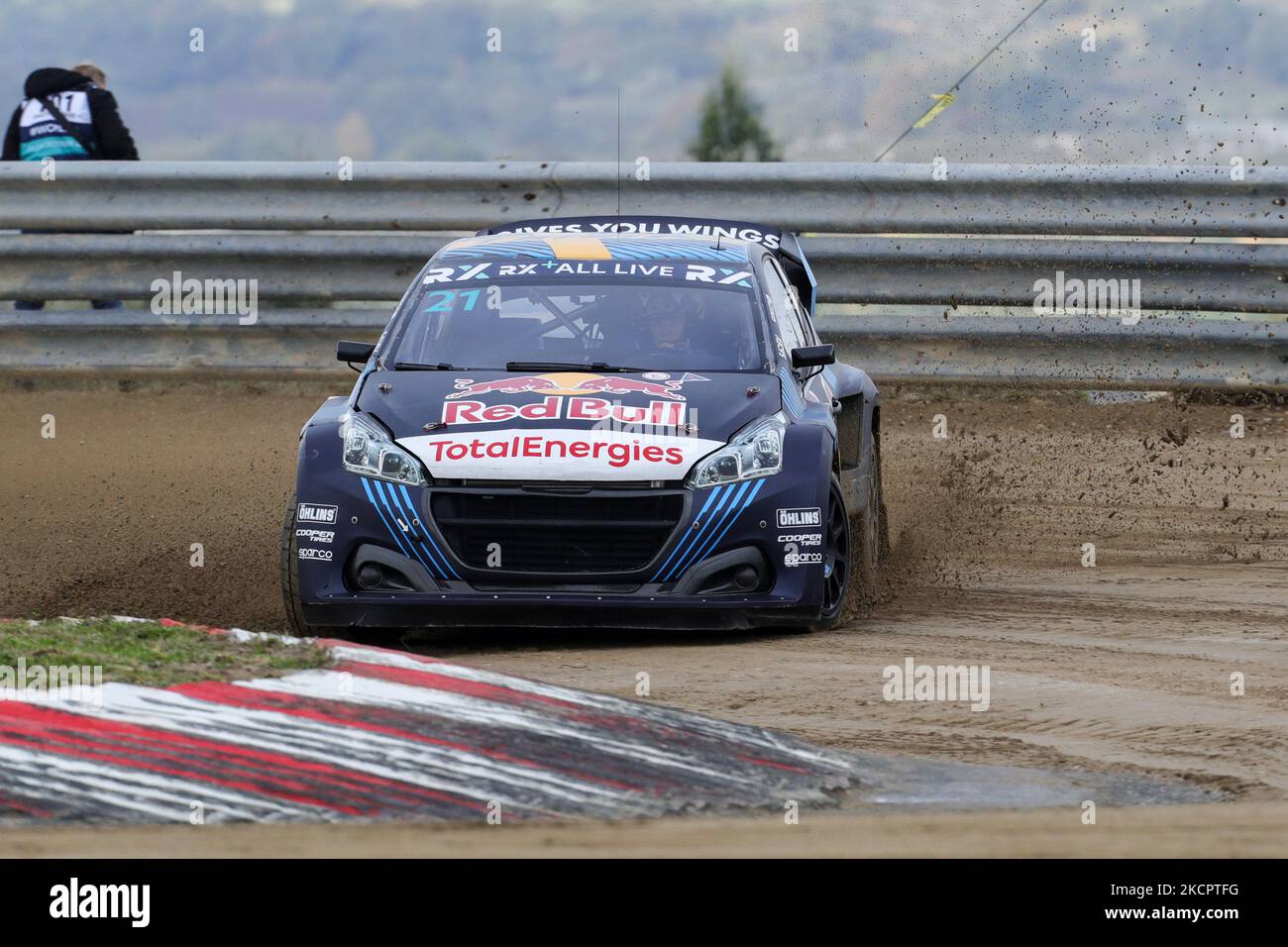 Timmy HANSEN (SWE) in Peugeot 208 of Hansen World RX Team in action ...