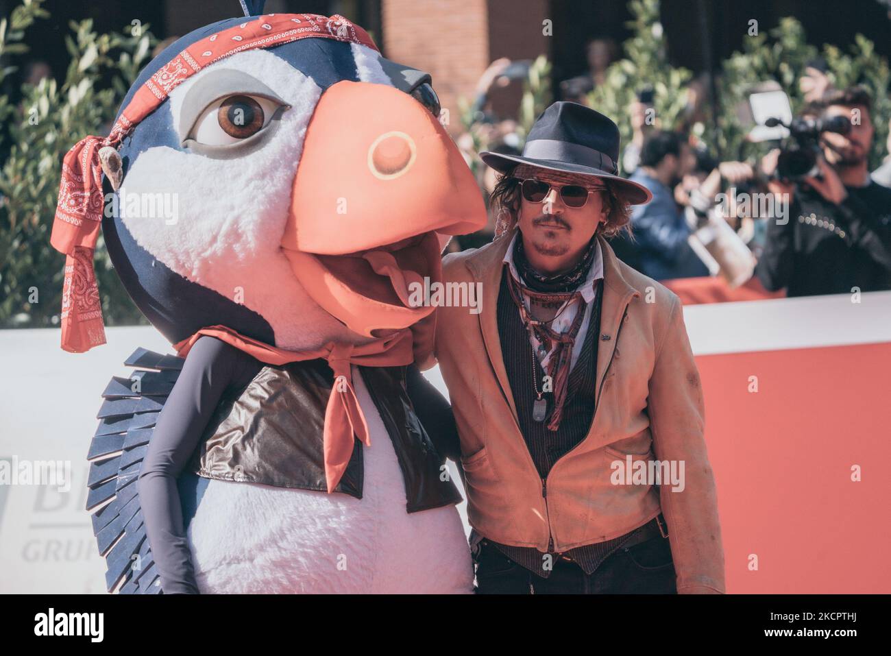 Johnny Depp attends the red carpet of the movie "Puffins" during the ...
