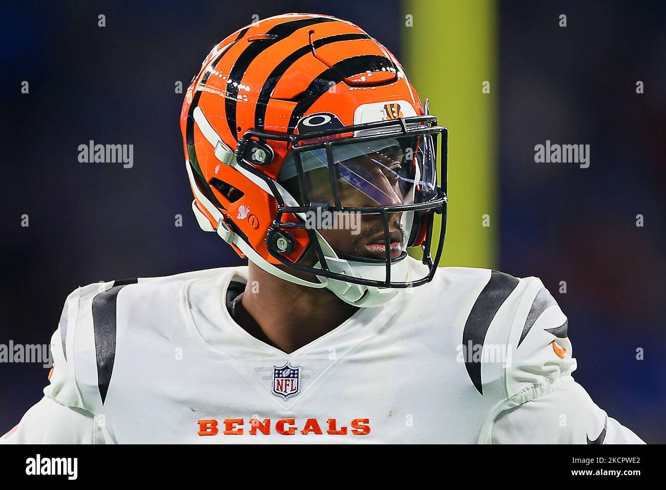 Cincinnati Bengals cornerback Eli Apple (20) waits on the field after a ...