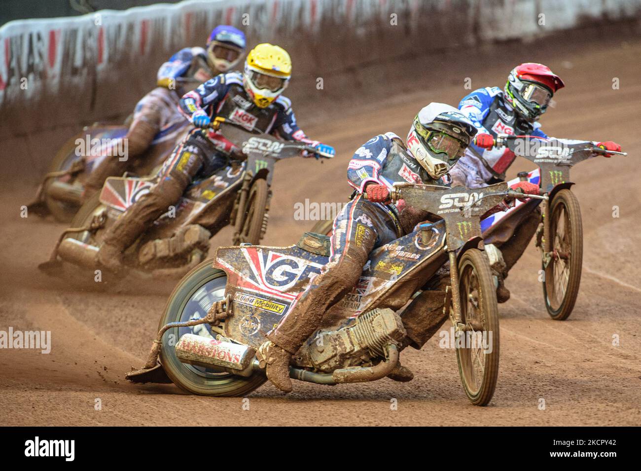Dan Bewley of Great Britain (White) leads David Bellego of France (Red ...