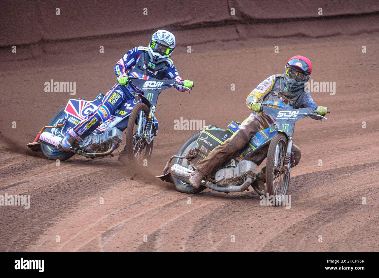 Philip Hellström-Bangs of Sweden (Red) leads Tom Brennan of Great ...