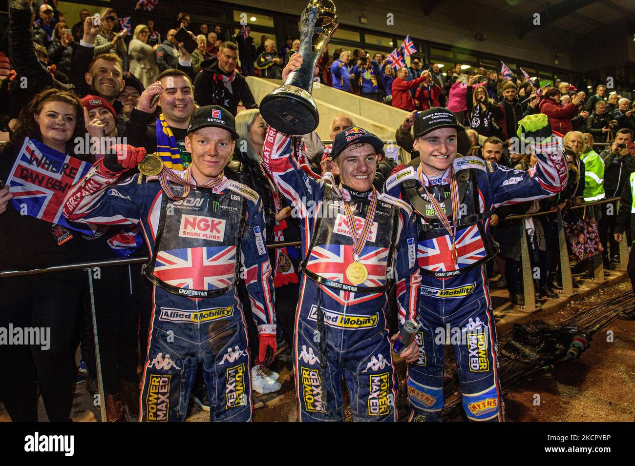 Great Britain - Speedway of Nations Champions celebrate with the ...