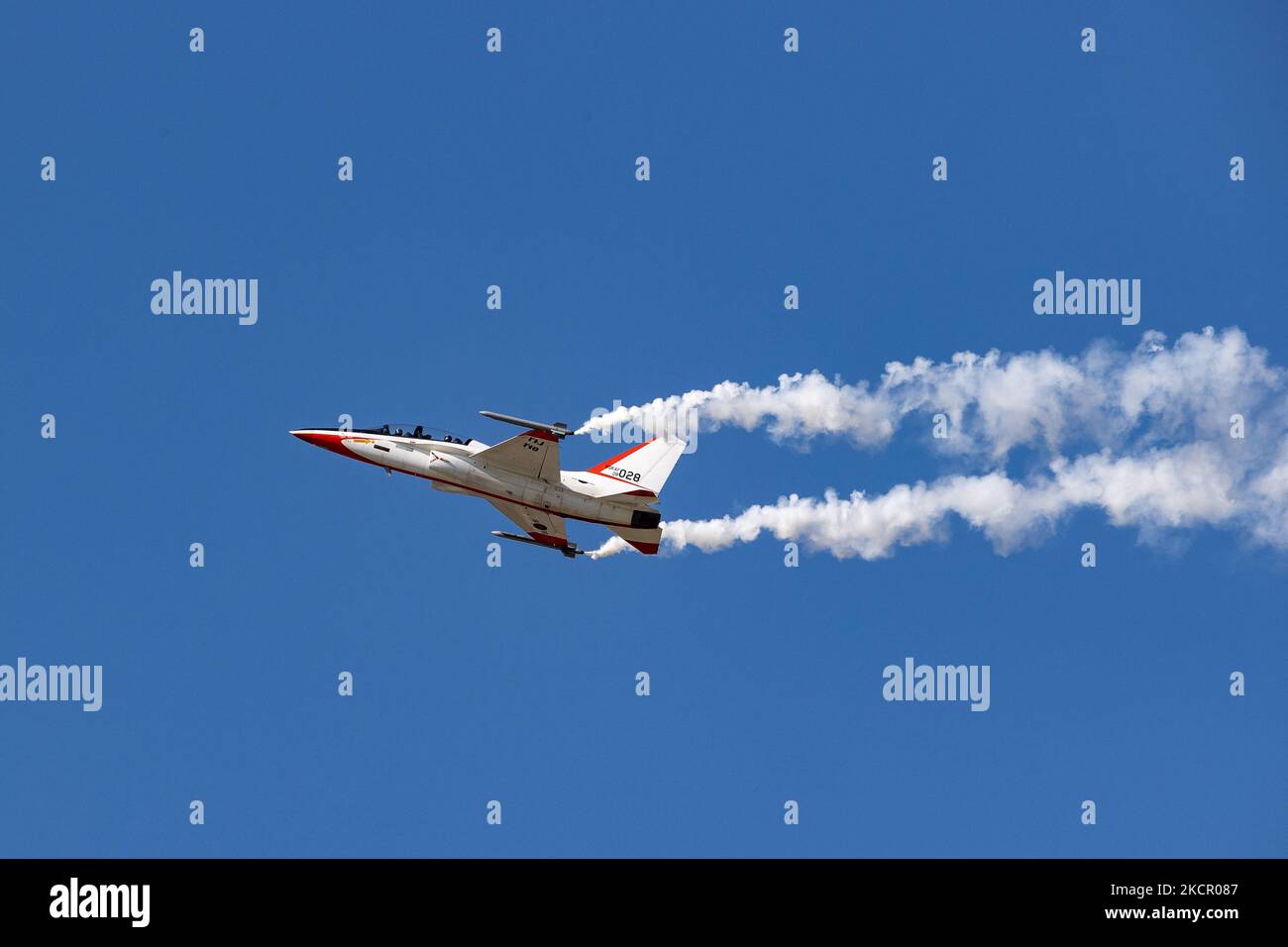 A South Korean Air Force T-50 trainer jet, developed by Korea Aerospace ...