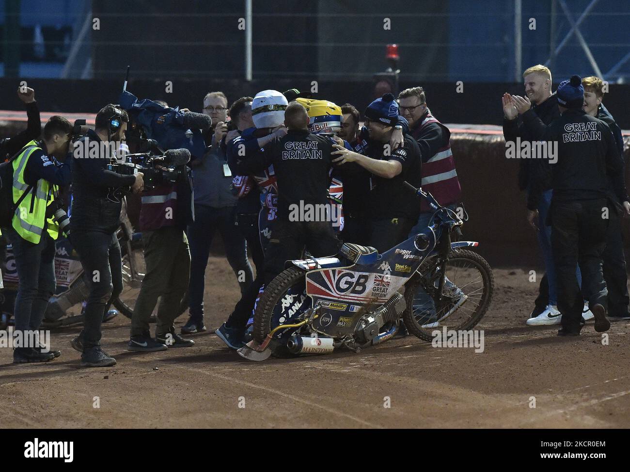 Robert Lambert of Great Britain and Dan Bewley of Great Britain after ...