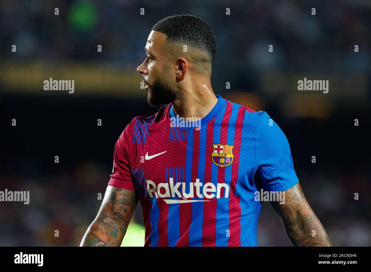 Memphis Depay of FC Barcelona during the Liga match between FC ...