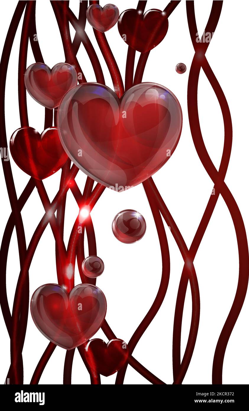 Heart Valentine Background Stock Vector Image & Art - Alamy
