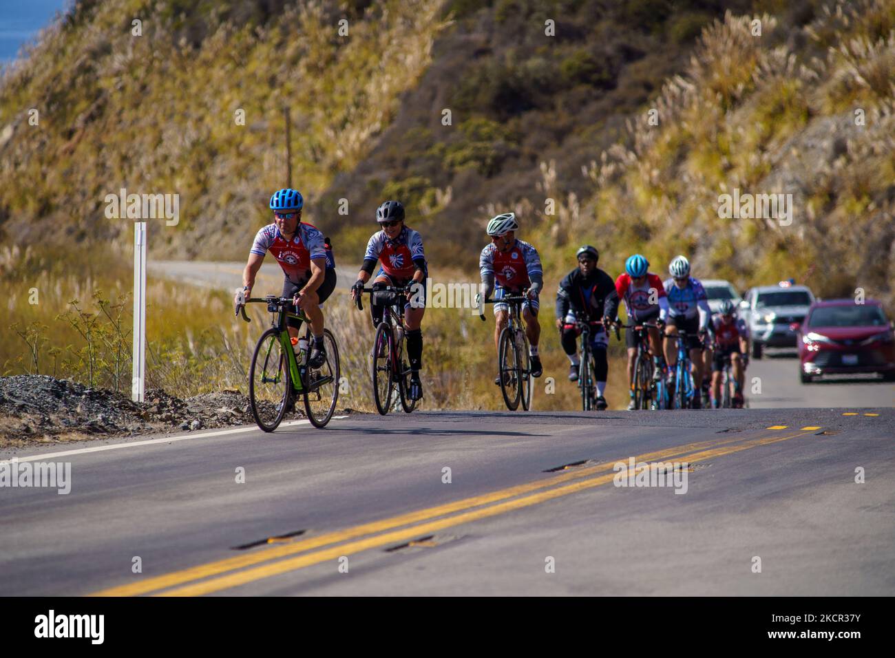 Disabled veteran and first responder cyclists are seen as they ...