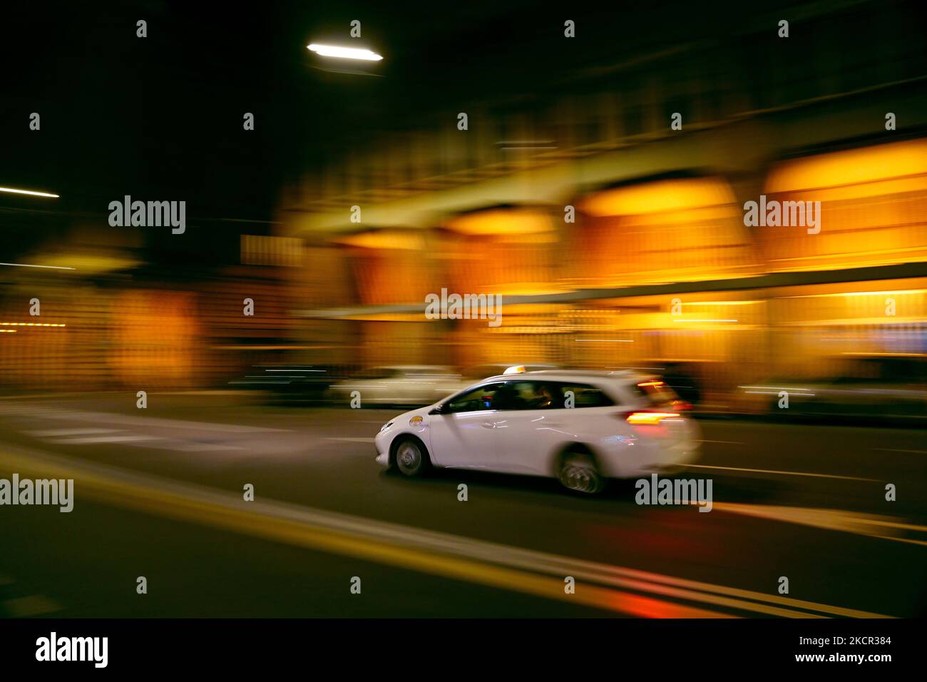 Modern taxi white background hi-res stock photography and images - Alamy