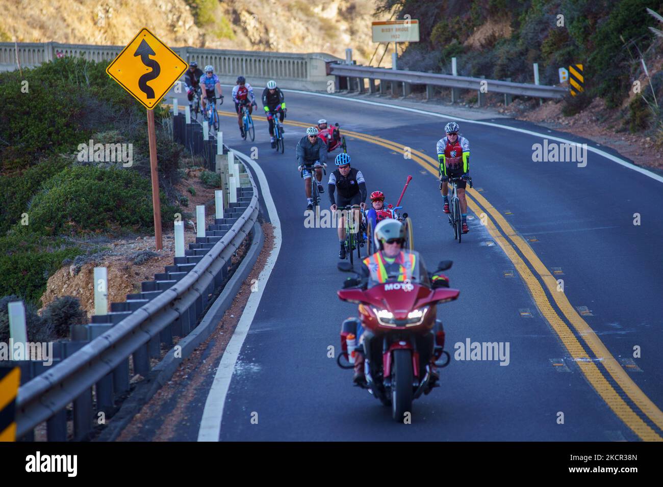 Disabled veteran and first responder cyclists are seen as they ...