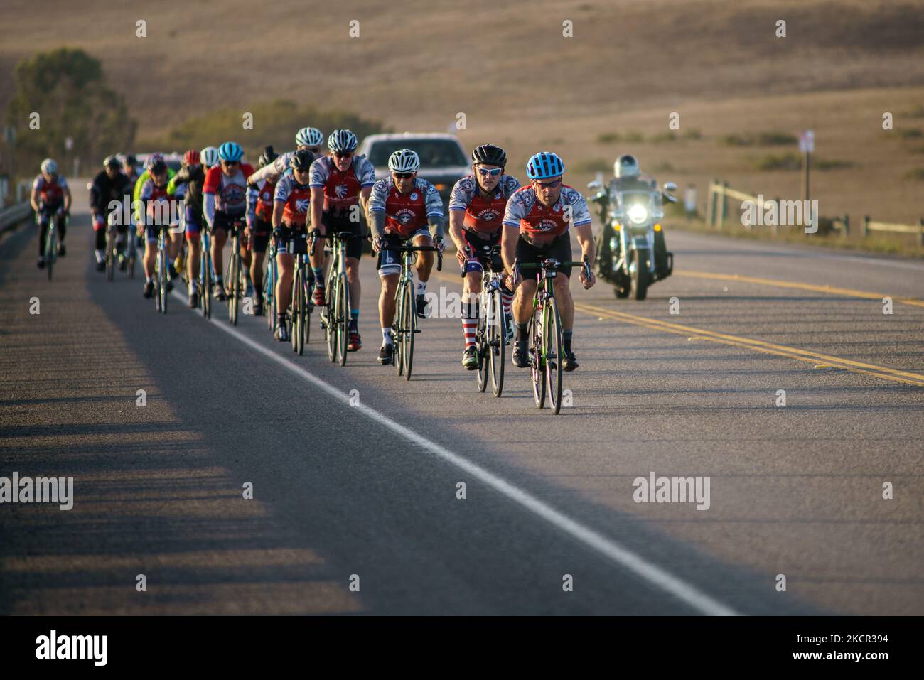 Disabled veteran and first responder cyclists are seen as they ...