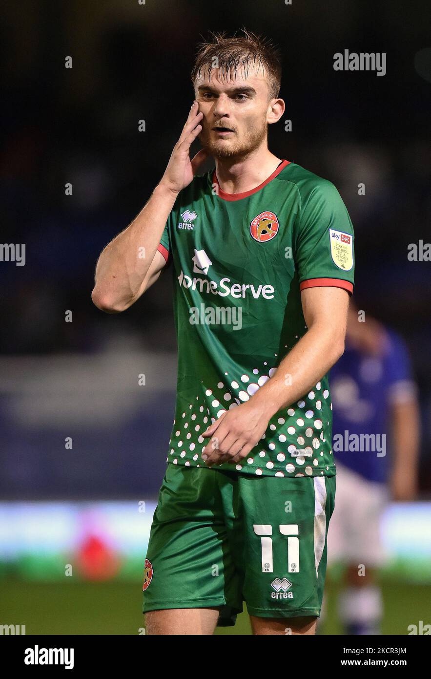 Stock action picture of George Miller of Walsall Football Club during ...