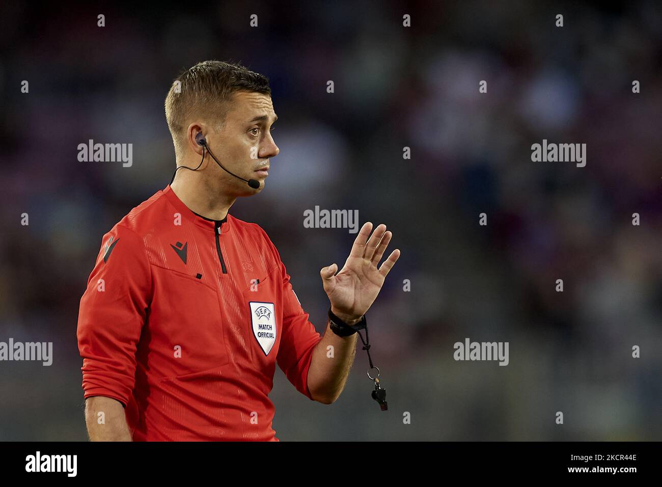 Referee Clement Turpin during the UEFA Champions League group E match ...
