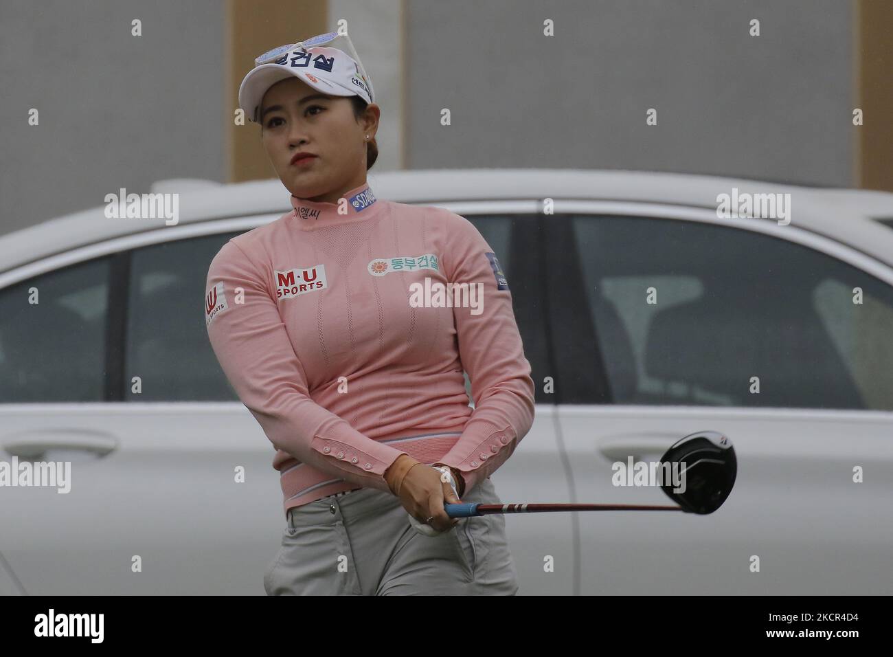 Han Sol Ji of South Korea action on the 1th green during an BMW LADIES ...