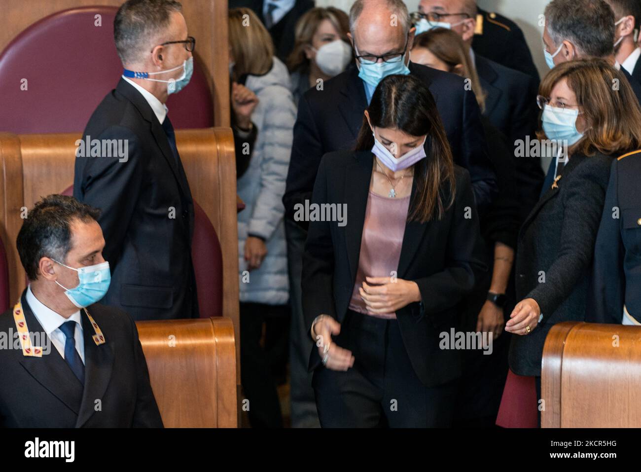 Rome mayor receives handover Roberto Gualtieri (the new mayor of Rome ...