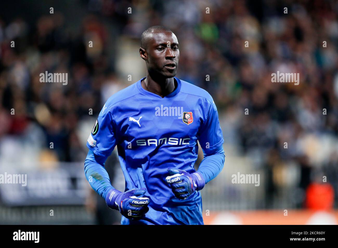 Alfred Gomis Goalkeeper of Rennes during the UEFA Europa Conference ...