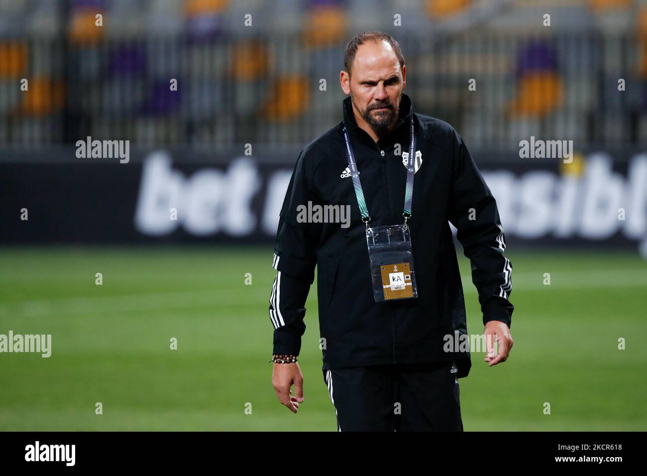 Ante Simundza Head Coach of NS Mura during the UEFA Europa Conference ...
