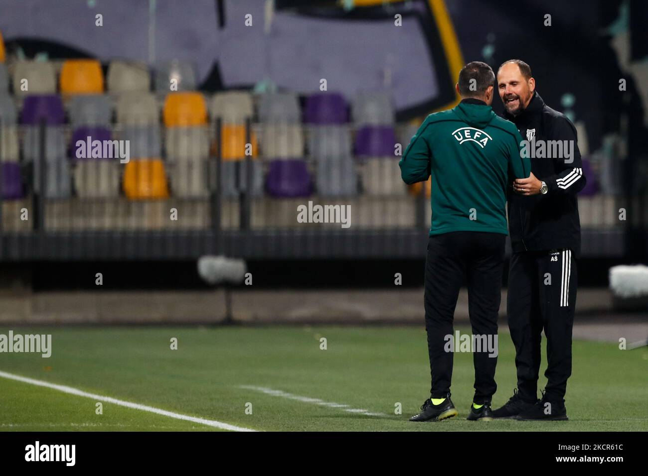 Ante Simundza Head Coach of NS Mura during the UEFA Europa Conference ...
